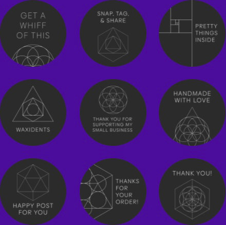 Geometric Black | Sticker set | 9 sheets – EasyCLP